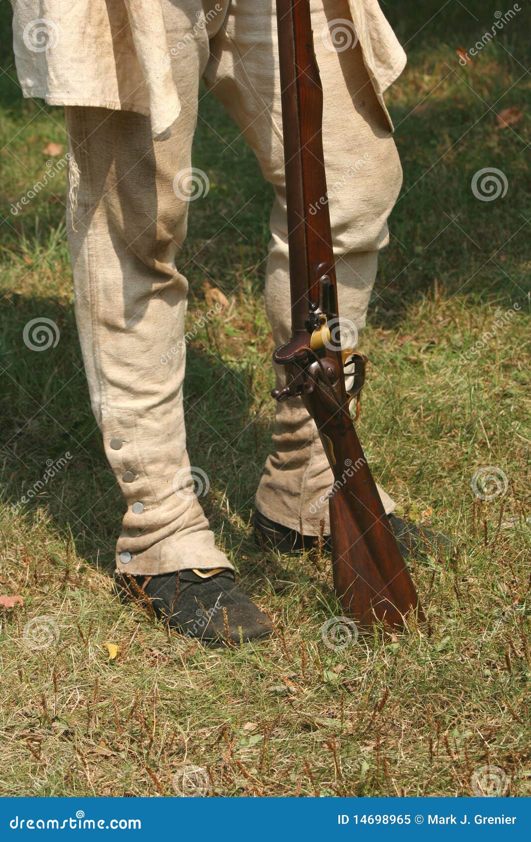 Colonial Militiaman--Revolutionary War Reenactment Stock Image - Image ...