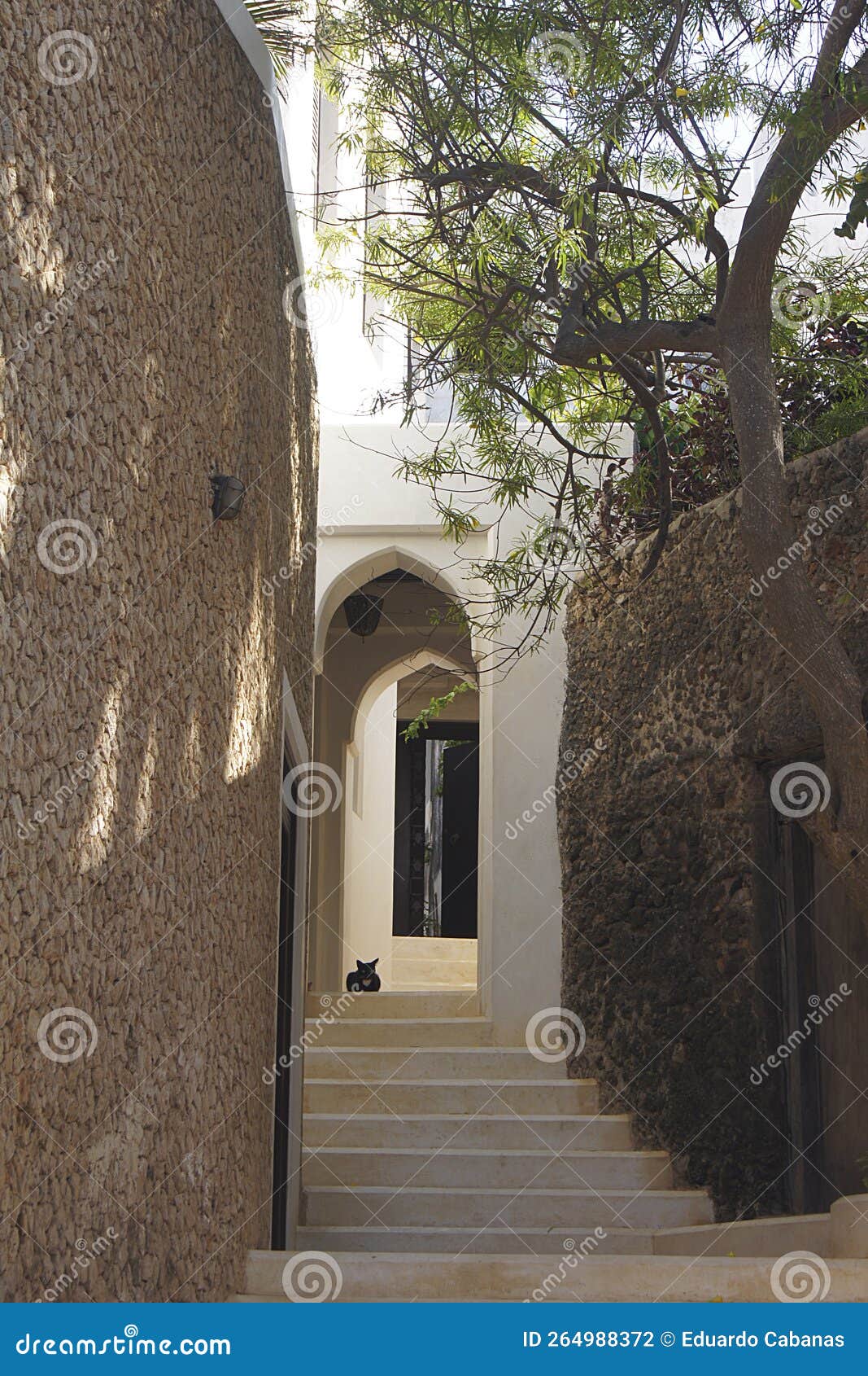 Colonial Quarter of Shela Island, Lamu, Kenya Stock Photo - Image of ...
