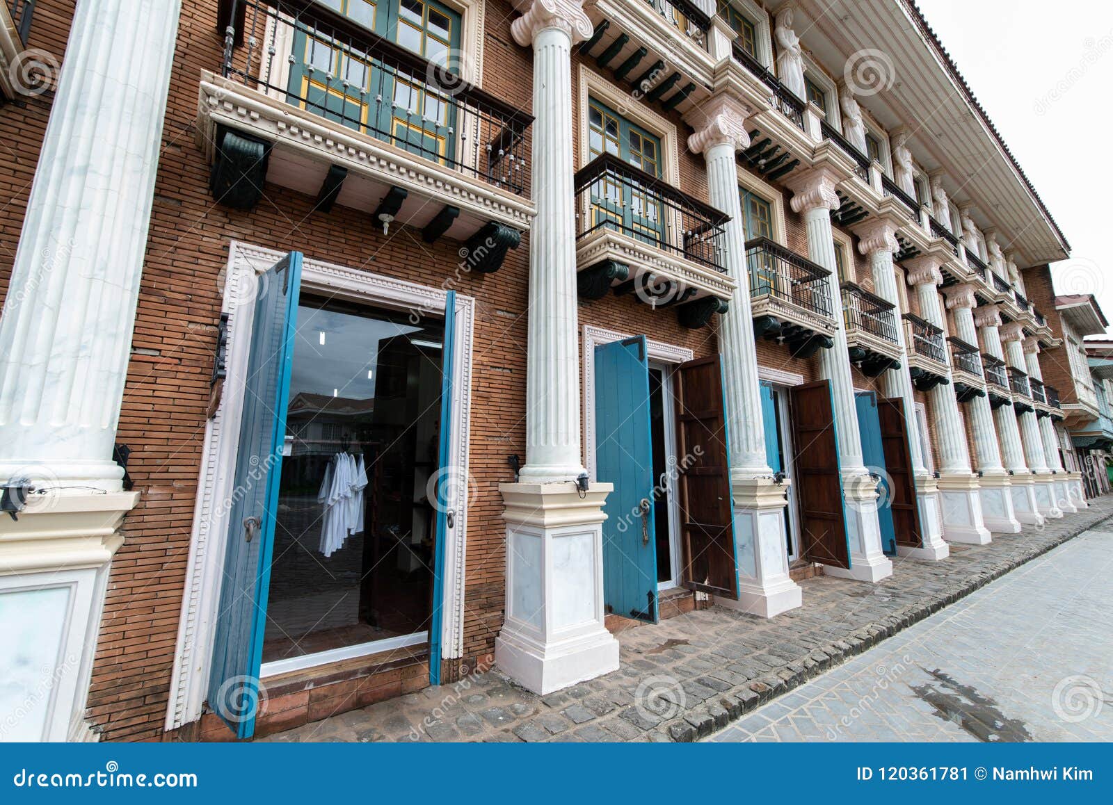Colonial Spanish Style Building at Bataan Stock Image - Image of ...