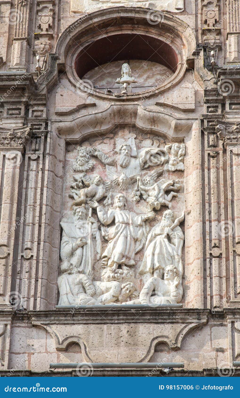 Colonial temple morelia stock photo. Image of montana - 98157006