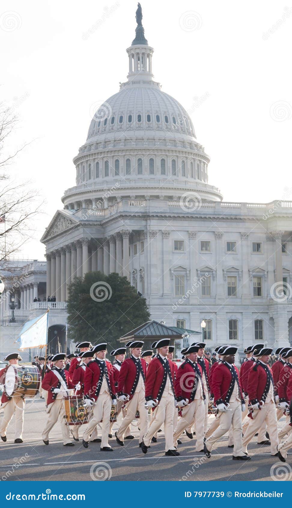 Colonial Troops Parade at U.S. Capitol Editorial Stock Image - Image of ...