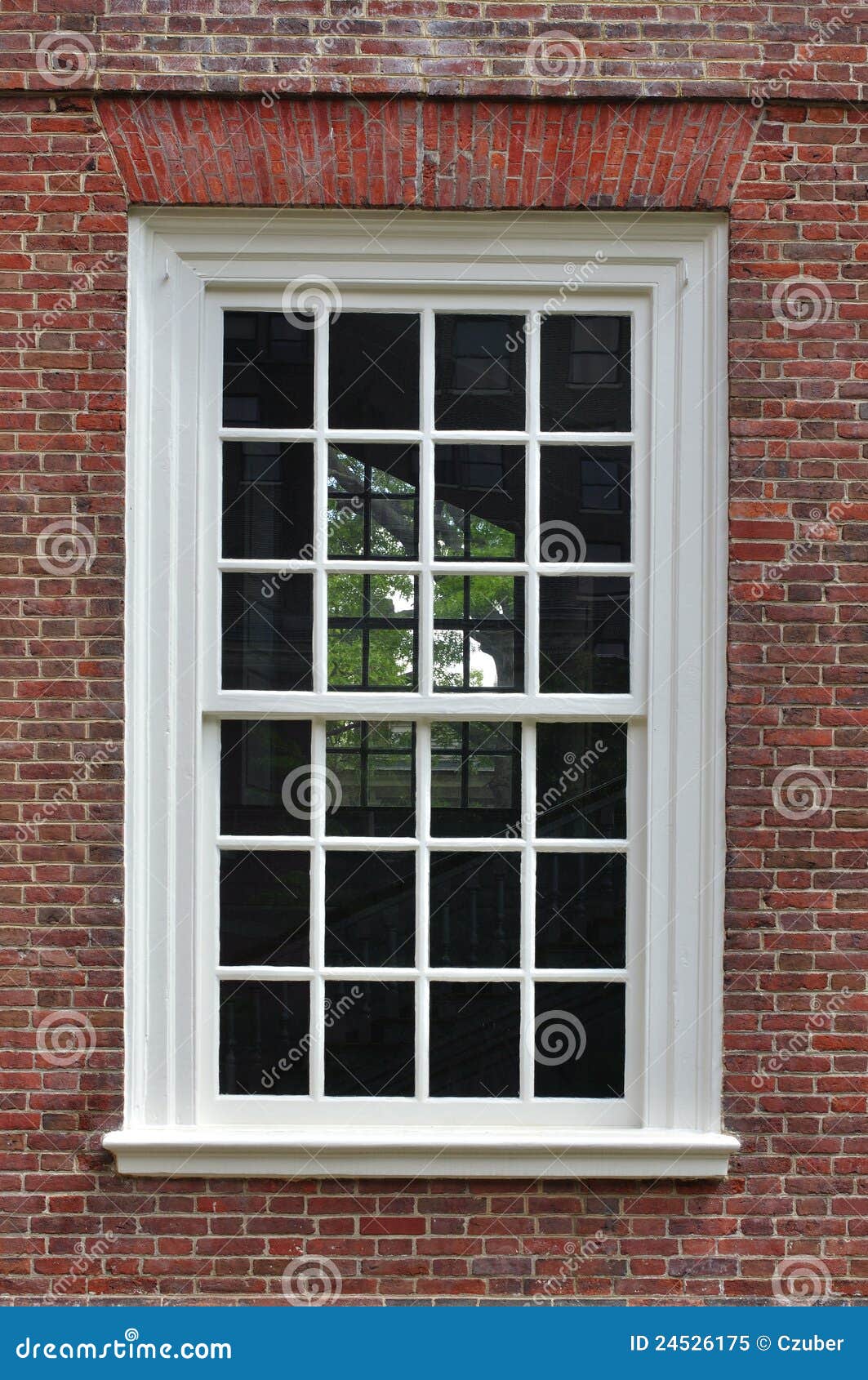 Colonial window and wall stock image. Image of white - 24526175