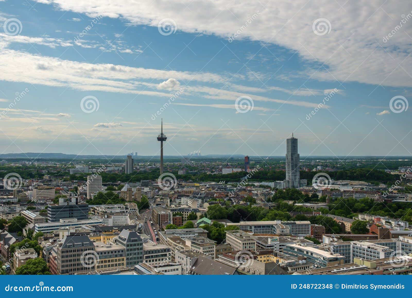 Colonius Tower stock photo. Image of koeln, beautiful - 248722348