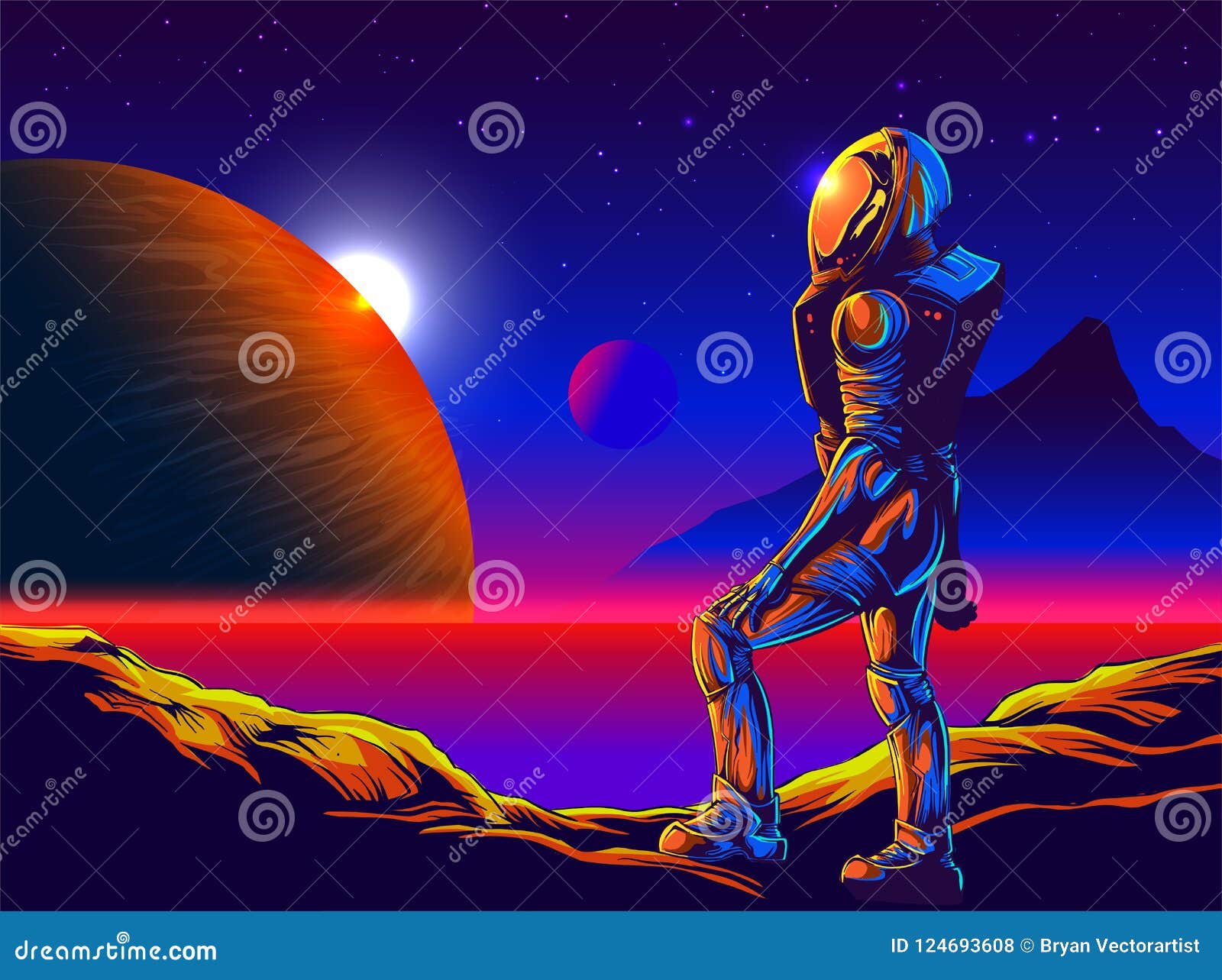 Colonization in Comic Art stock illustration. Illustration of cartoon ...