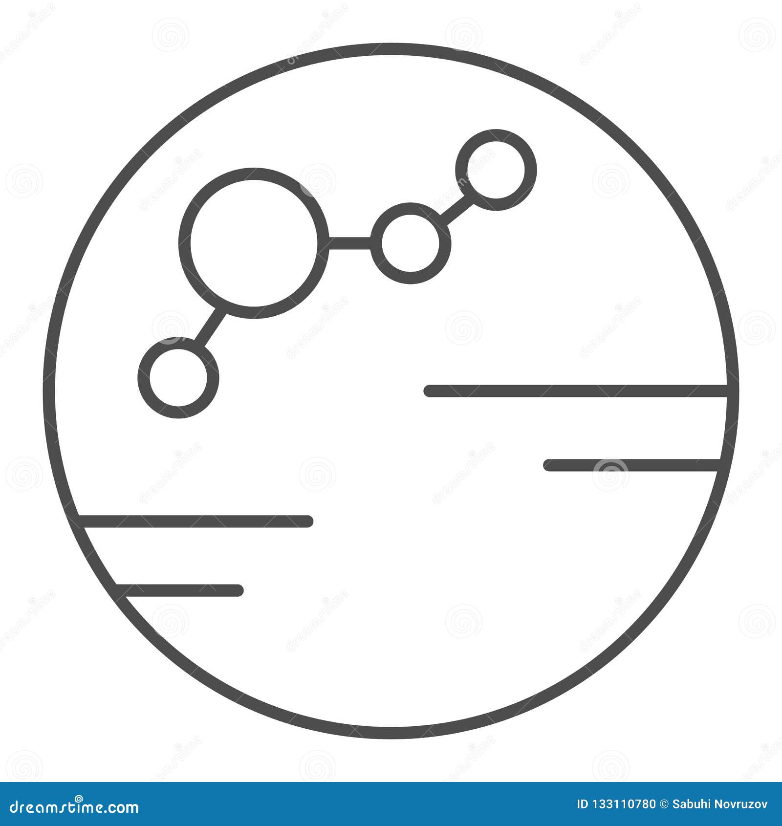 Colonized Planet Line And Glyph Icon. Colony Vector Illustration ...