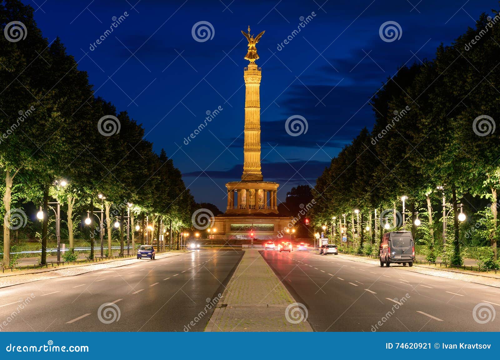 Colonna Di Vittoria a Berlino, Germania Immagine Stock - Immagine di ...