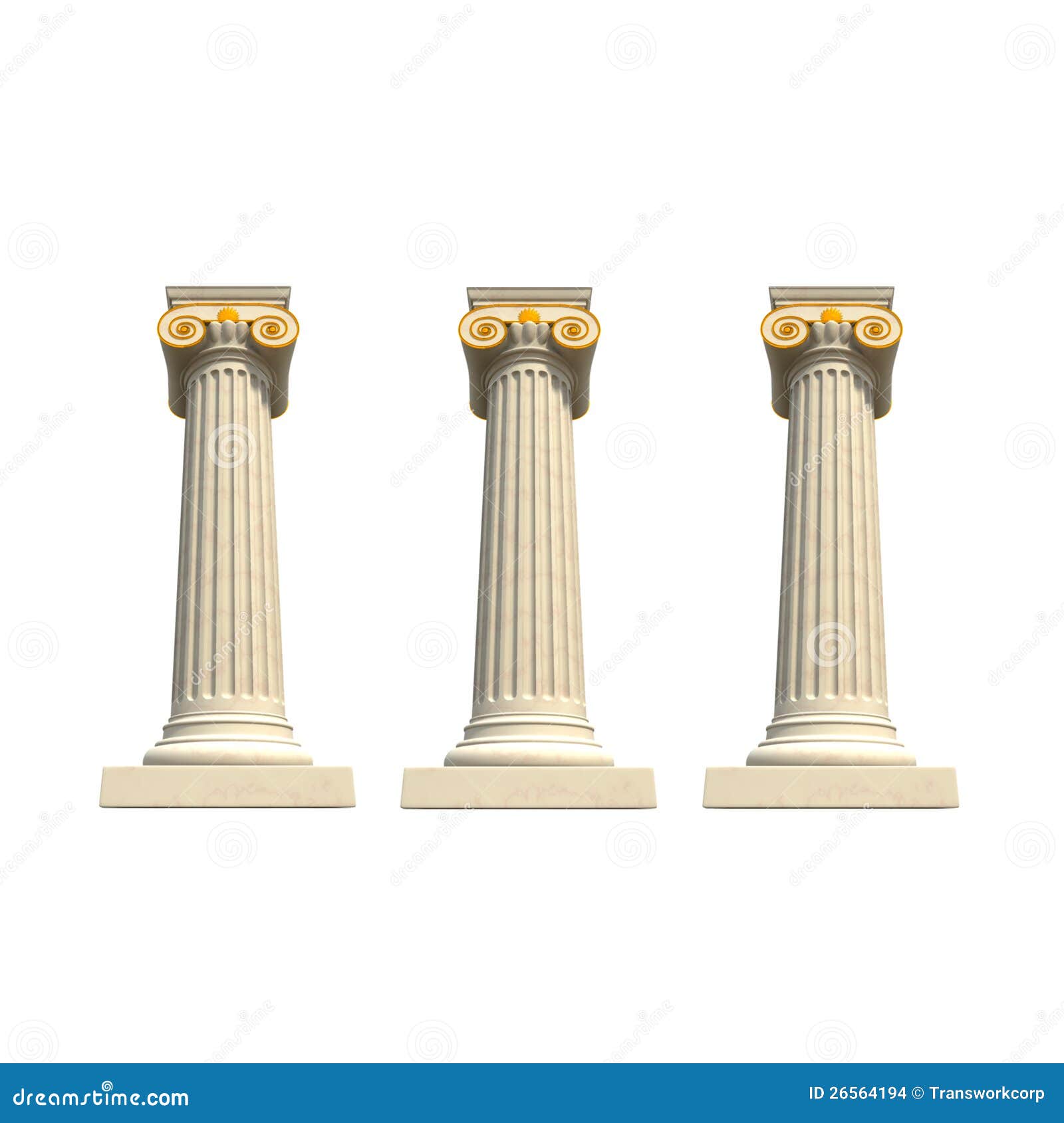 Colonna greca fotografia stock. Immagine di monumento - 26564194