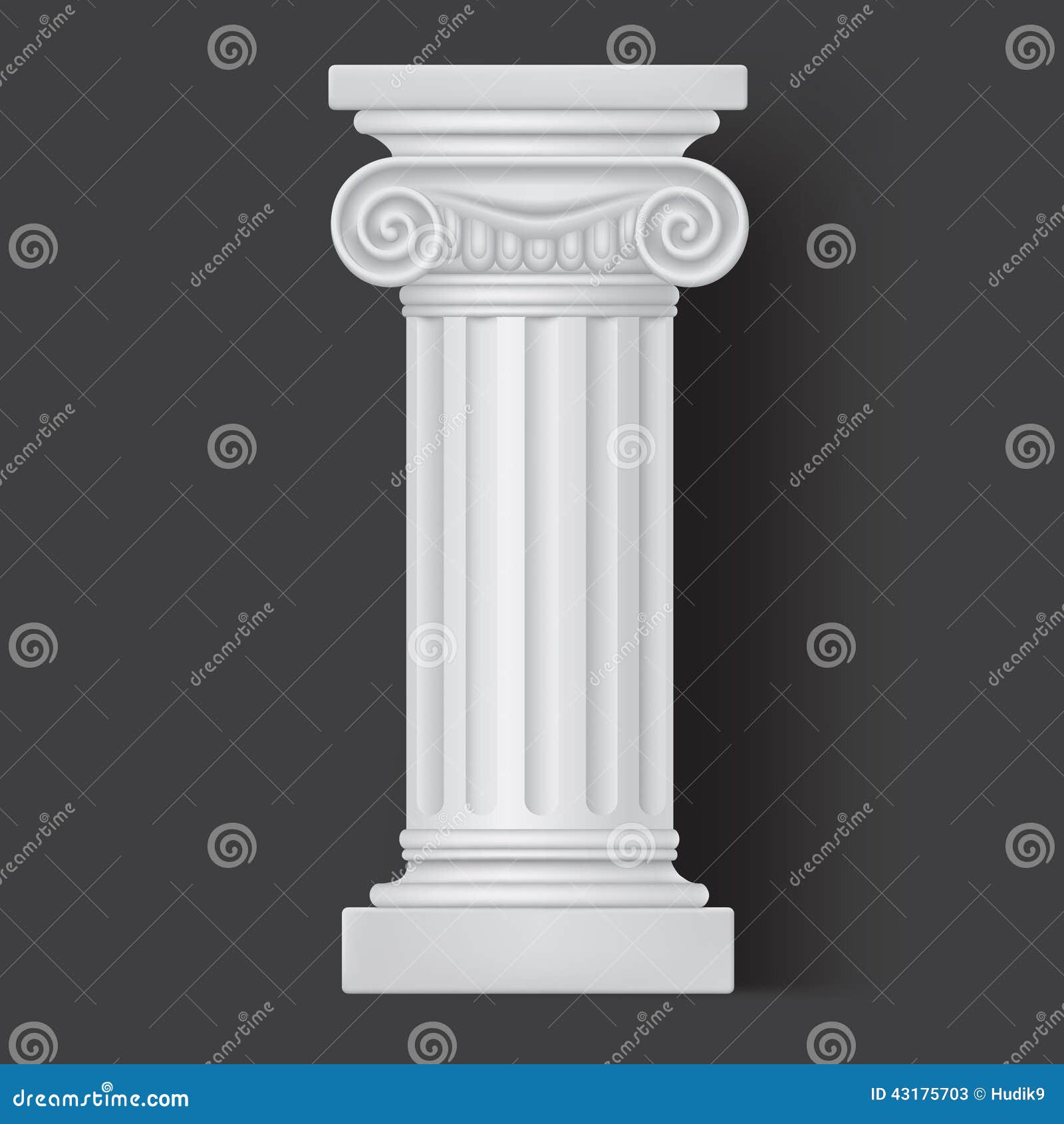 Colonna (greca) romana illustrazione di stock. Illustrazione di grecia ...