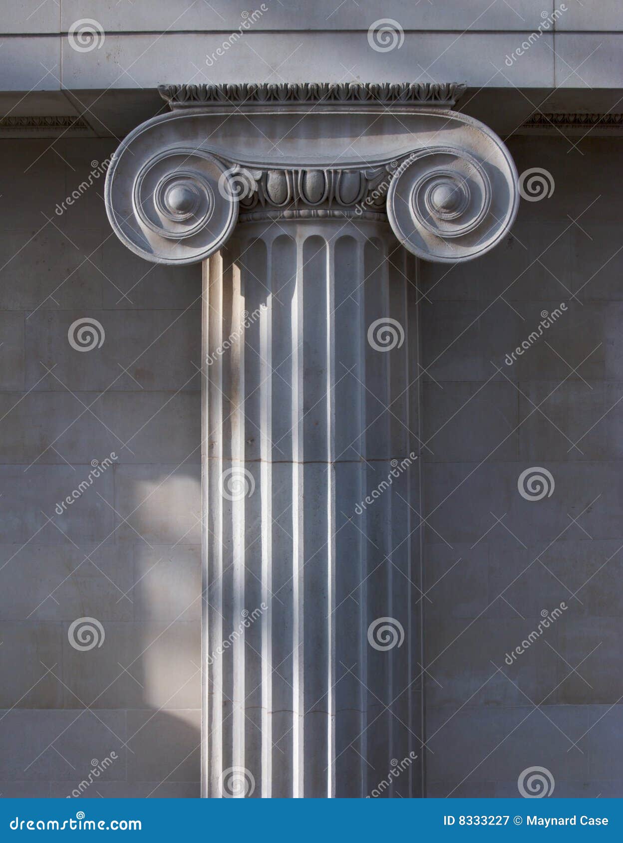 Colonna ionica immagine stock. Immagine di struttura, architettura ...