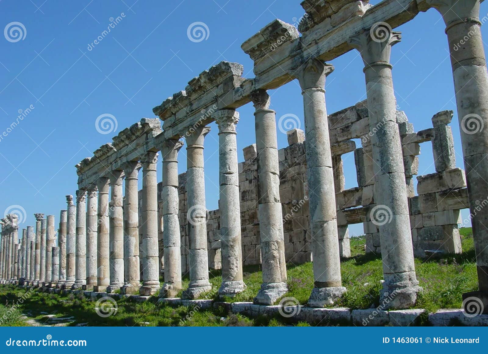 Colonnade stock image. Image of marble, empire, columns - 1463061