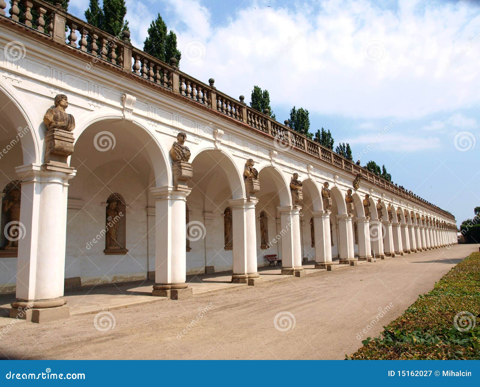 Colonnade stock image. Image of clouds, architectural - 15162027