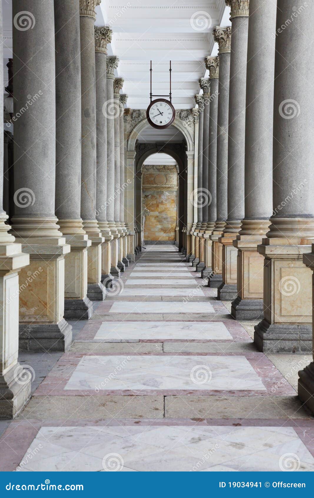 Colonnade stock image. Image of ancient, czechia, styles - 19034941