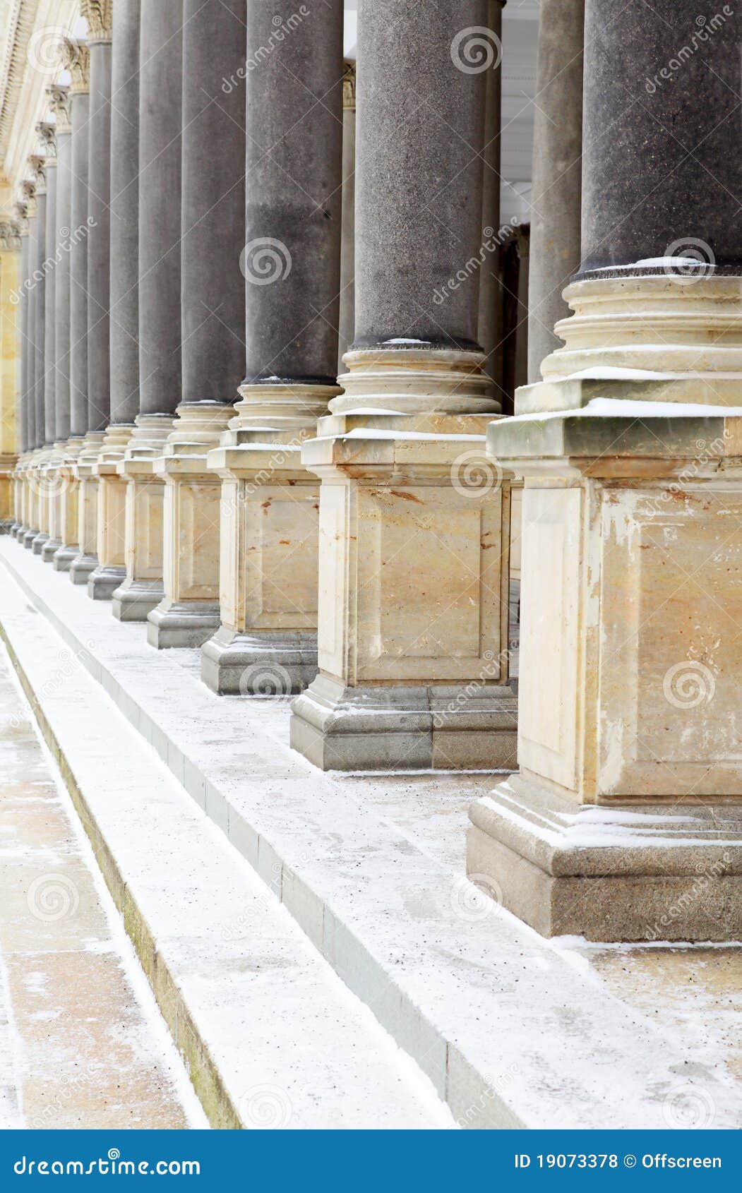 Colonnade stock photo. Image of stone, colonnade, vertical - 19073378