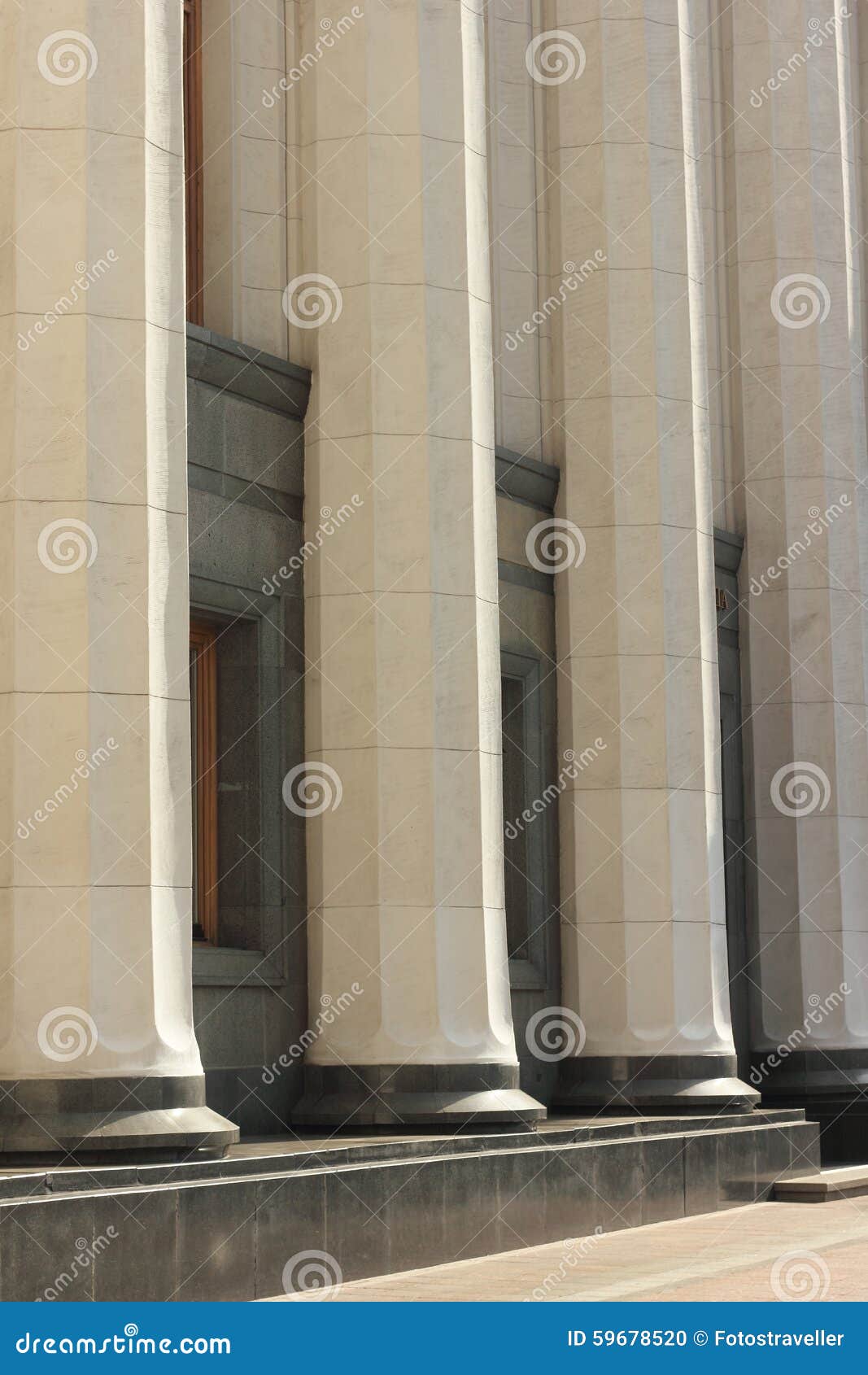 Colonnade of marble stock photo. Image of floors, scene - 59678520