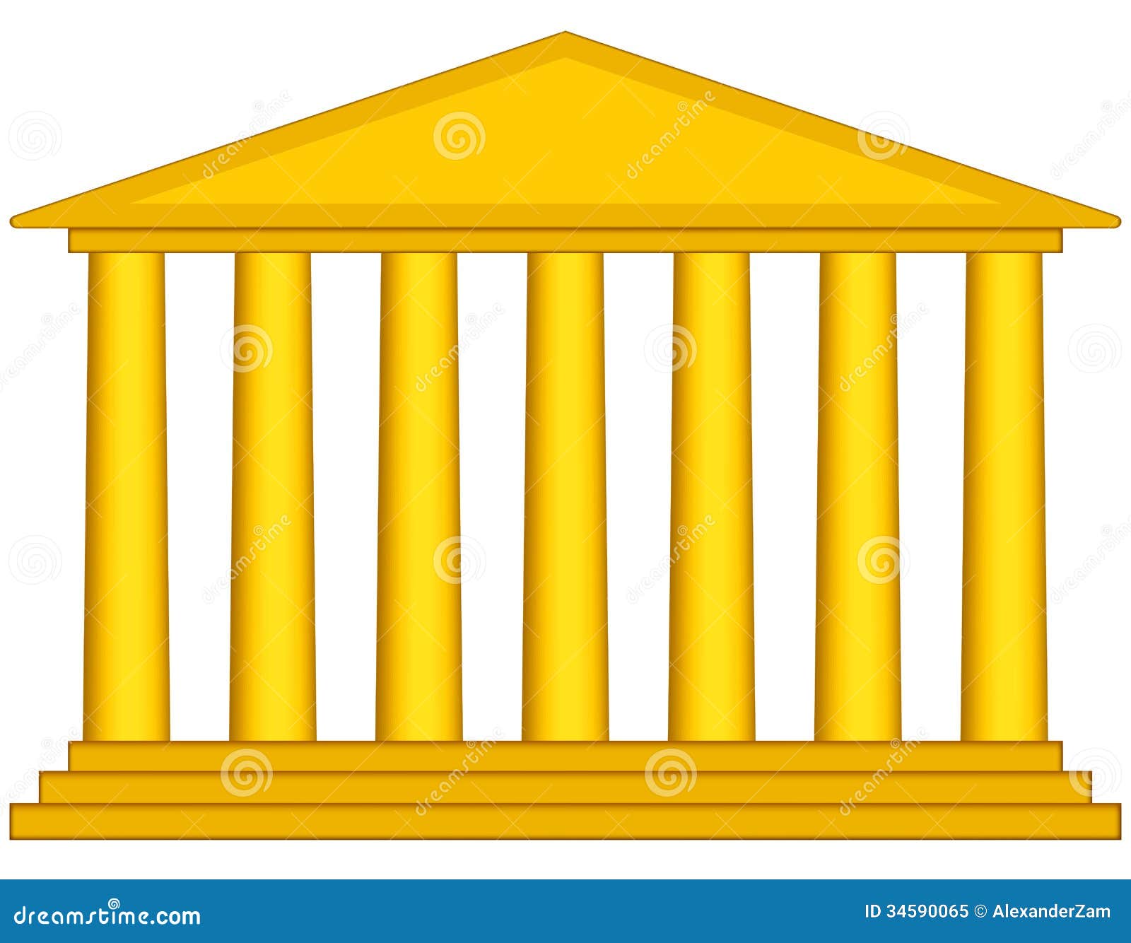 Colonnade stock vector. Illustration of exterior, chancel - 34590065