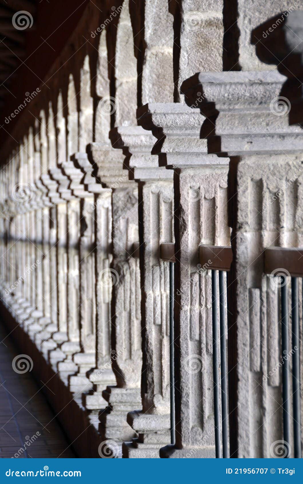 Colonnade - Row of Columns - Archway Stock Image - Image of monastery ...