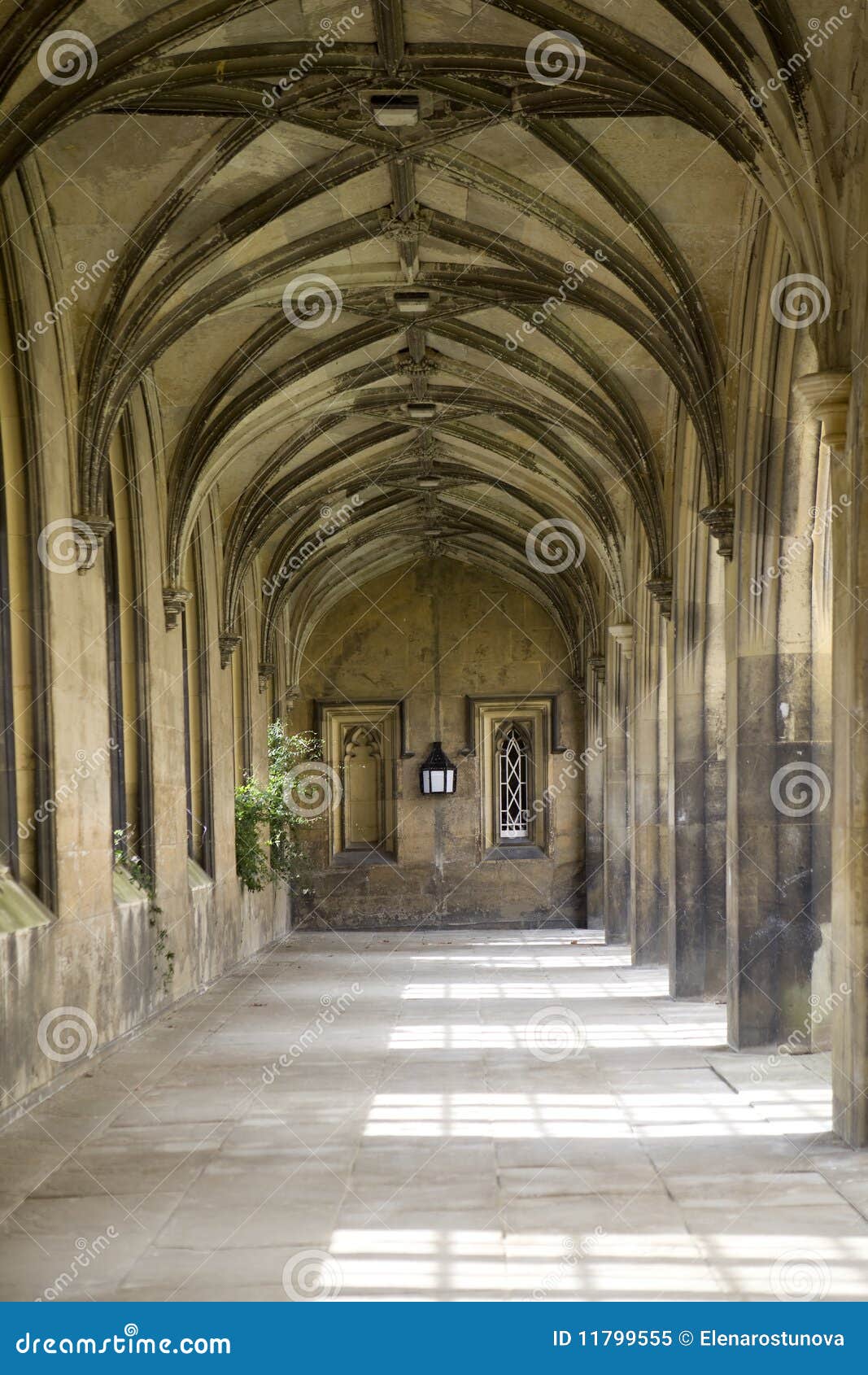 Colonnade in St. John S College, Cambridge, Stock Image - Image of ...