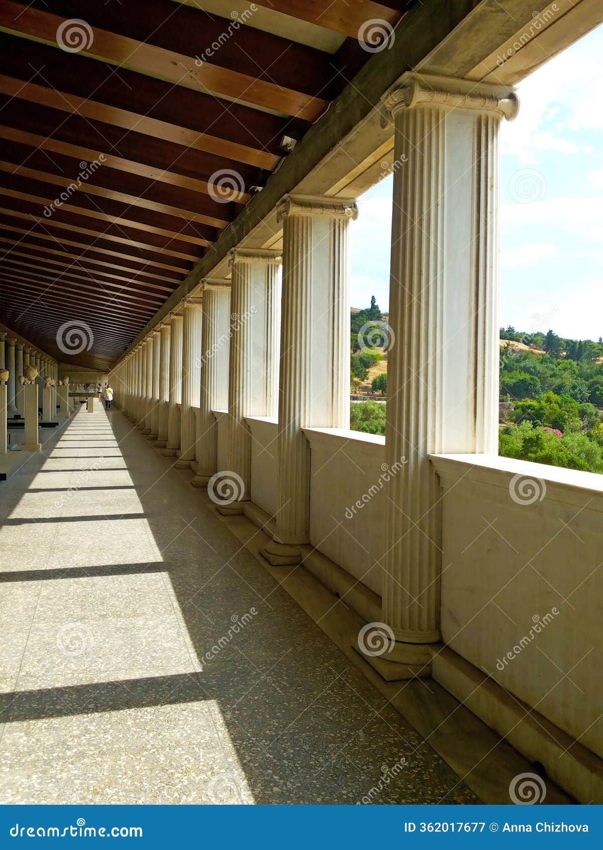 The Ancient Colonnade of the Stoa Attala in Athens — the Stoa on the ...