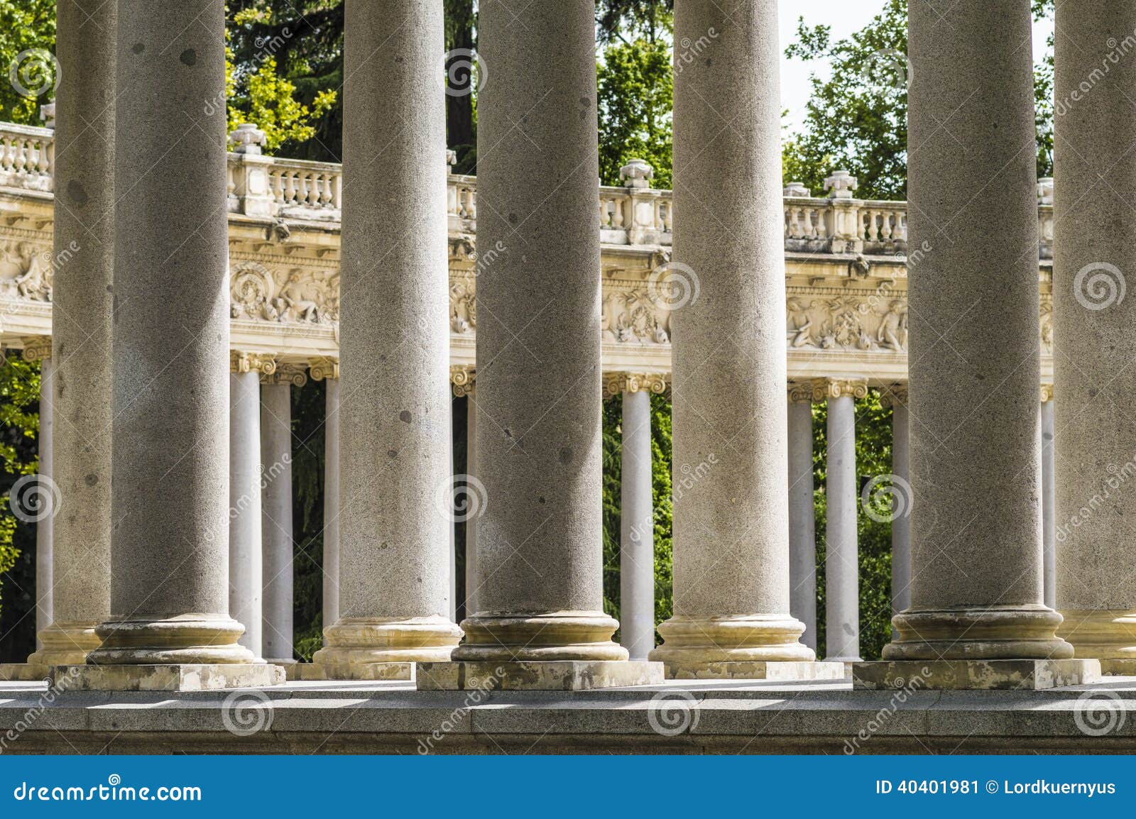 Colonnade stock image. Image of tourism, flower, spring - 40401981