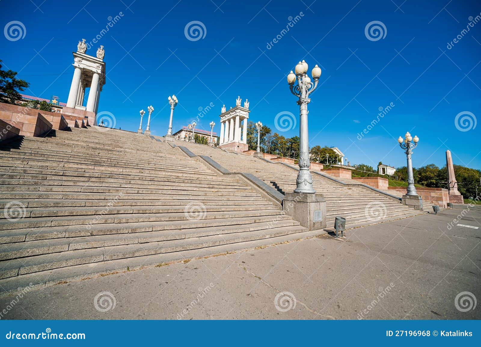 Colonnade, Street Lights, Staircase Stock Photo - Image of antique ...