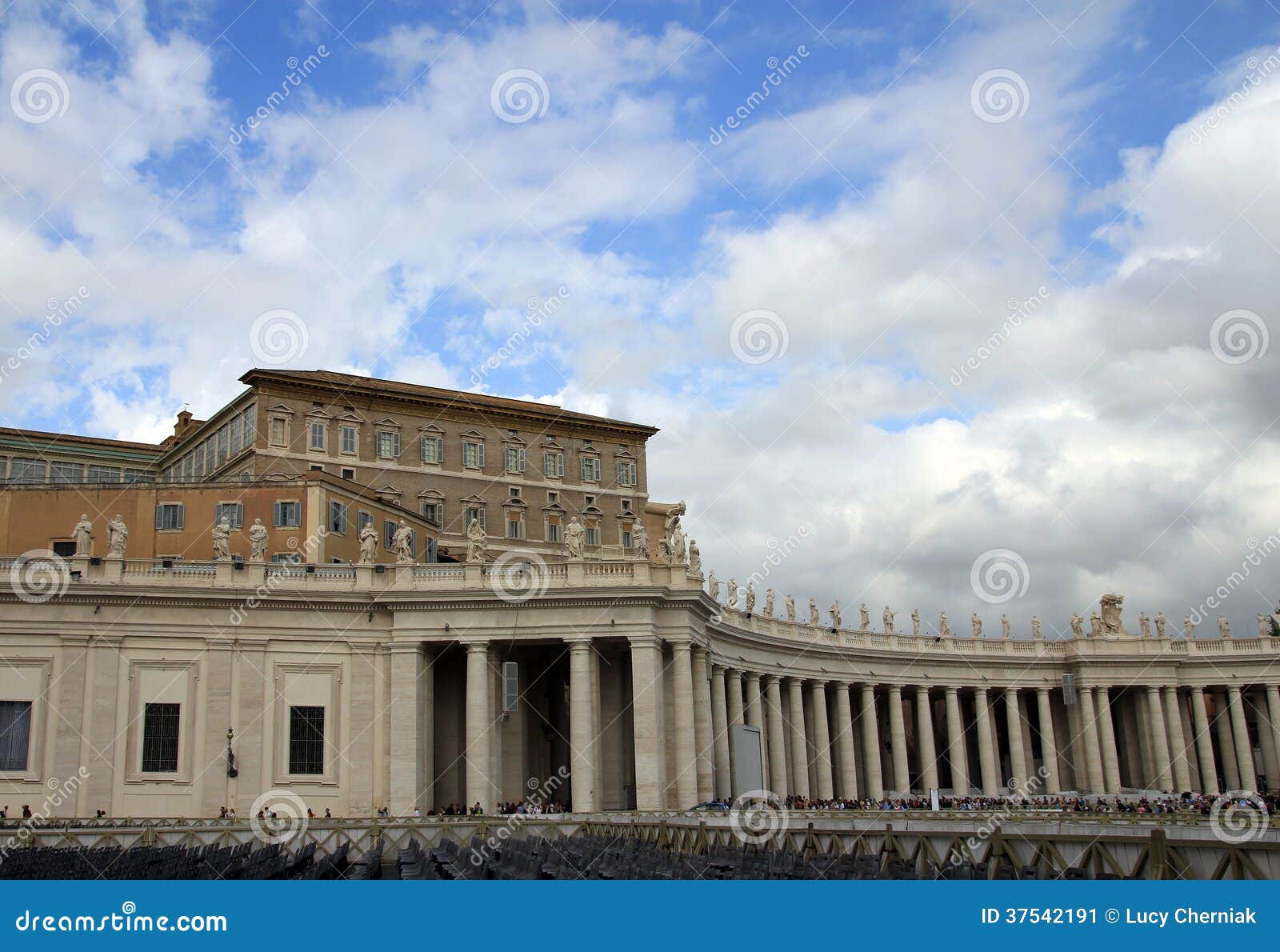 Colonnade in Vatican stock image. Image of column, vatican - 37542191