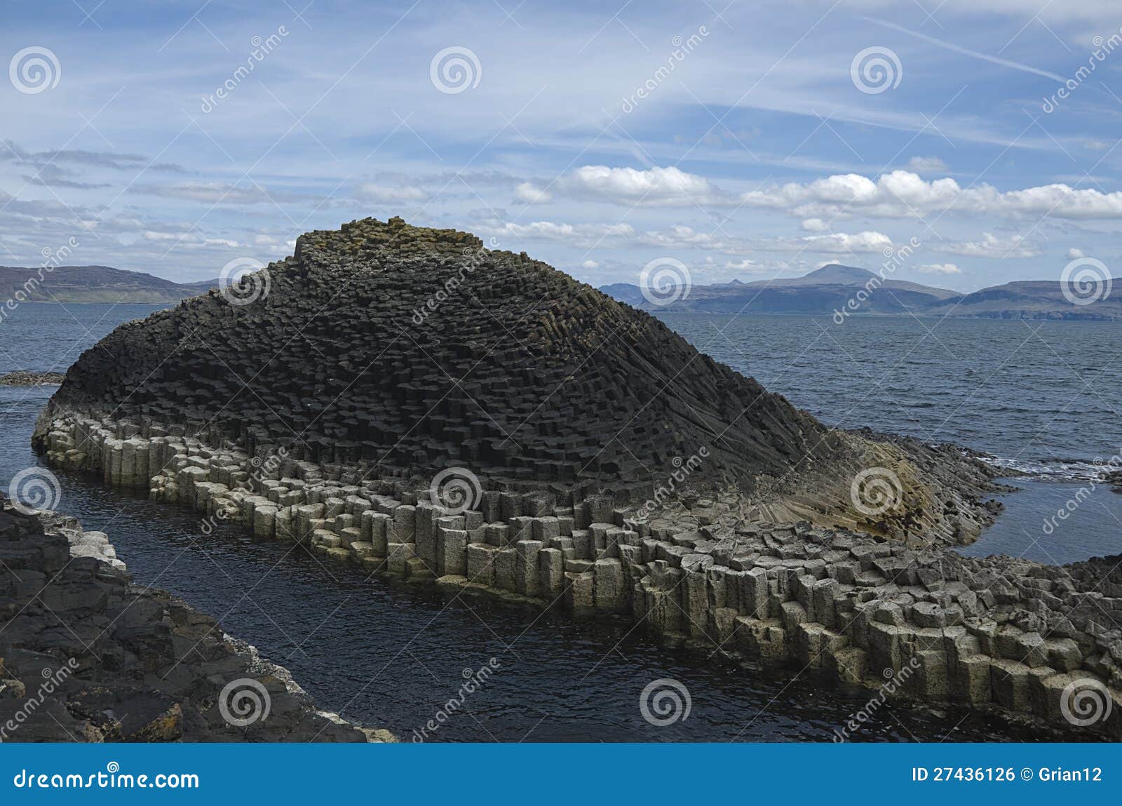 Colonne Del Basalto, Staffa Fotografia Stock - Immagine di basaltico ...