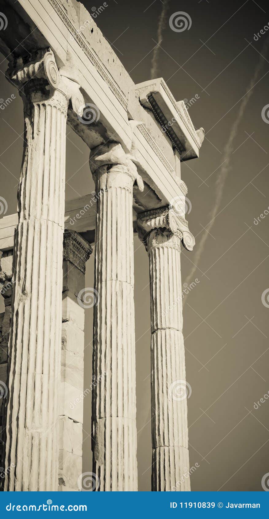 Colonne greche immagine stock. Immagine di mediterraneo - 11910839