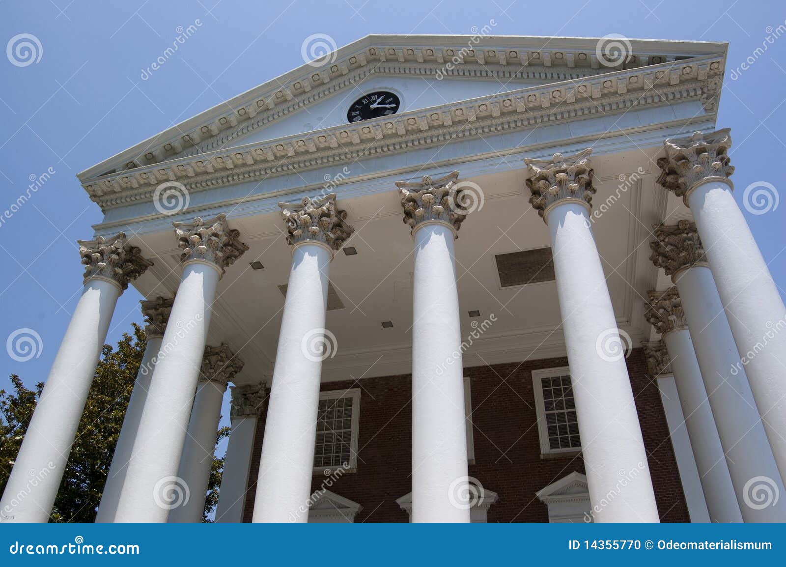 Colonne greche fotografia stock. Immagine di unito, università - 14355770