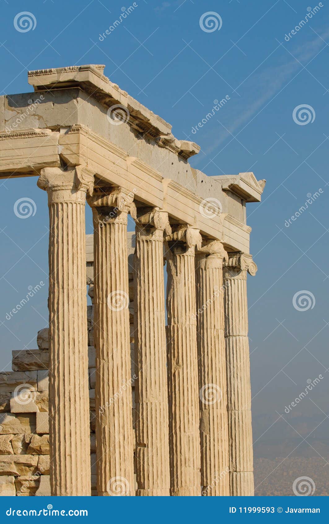 Colonne Greche, Acropoli, Atene Immagine Stock - Immagine di vecchio ...