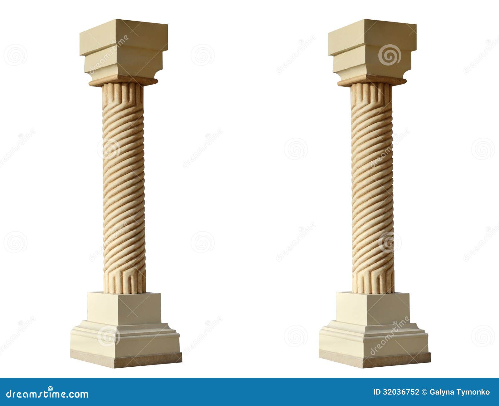 Colonne Grecque D'isolement Photo stock - Image du antiquité, isolement ...