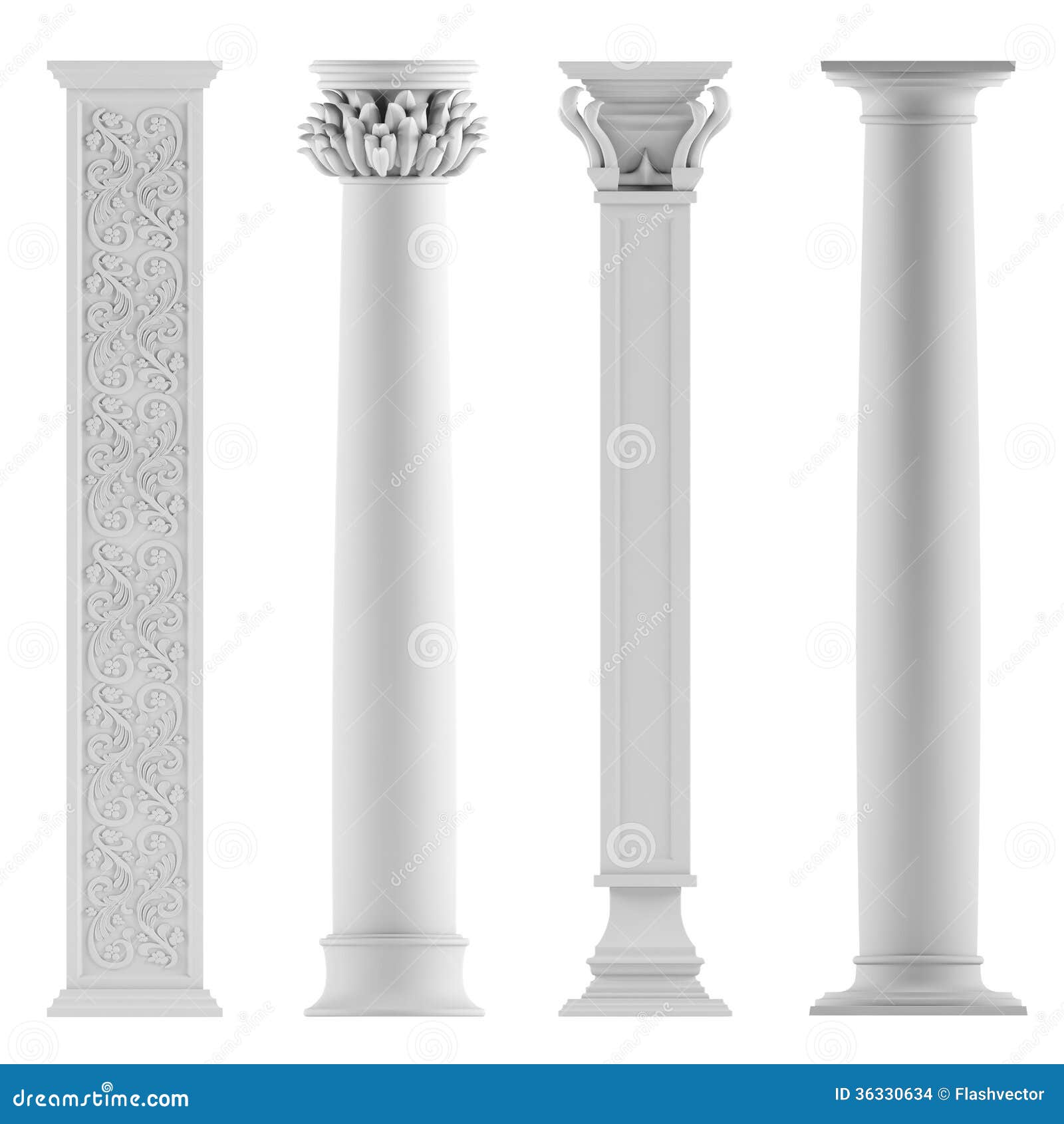 Colonnes Classiques Architecturales De Style Moderne Illustration Stock ...