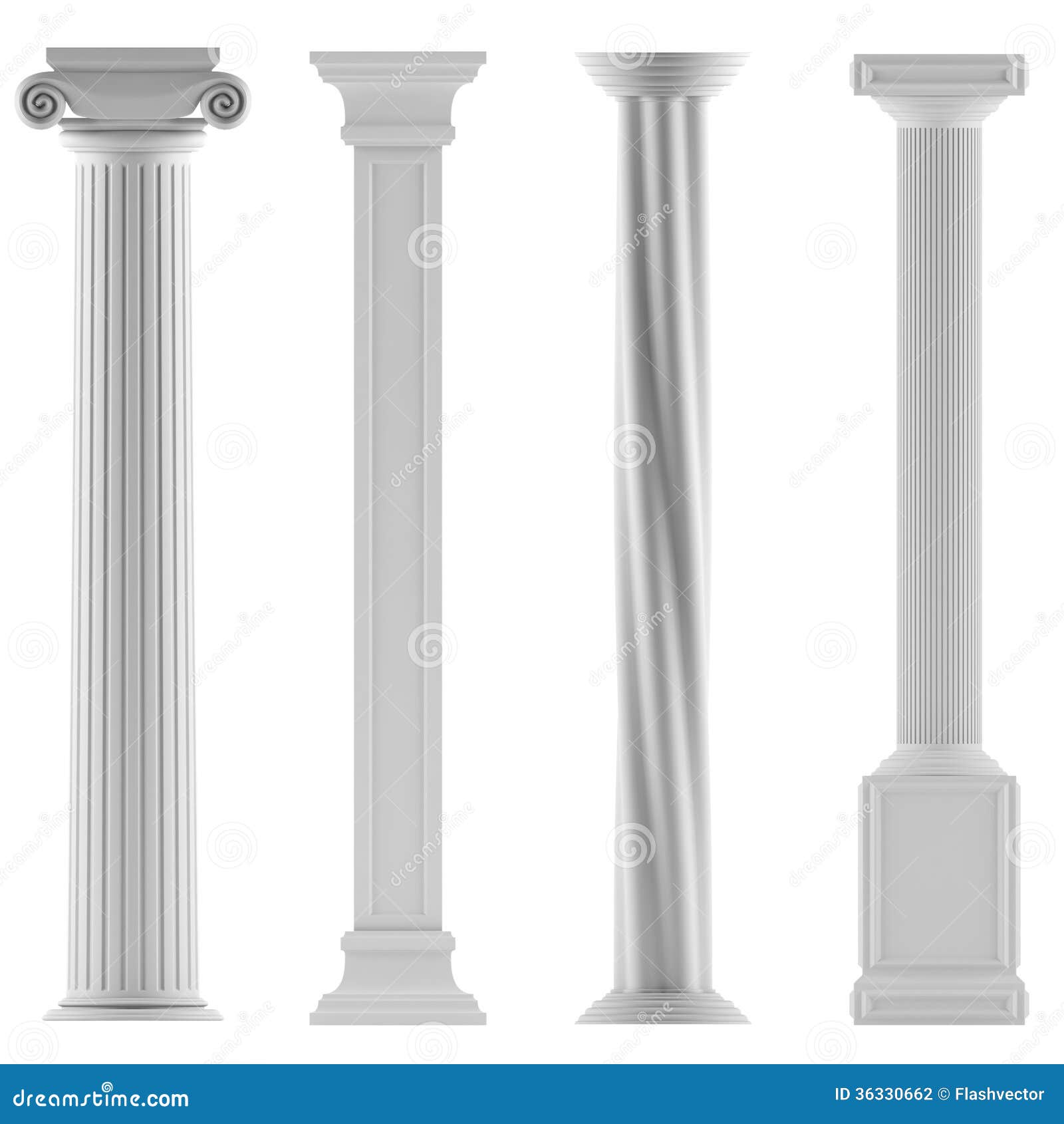 Colonnes Classiques Architecturales De Style Moderne Illustration Stock ...