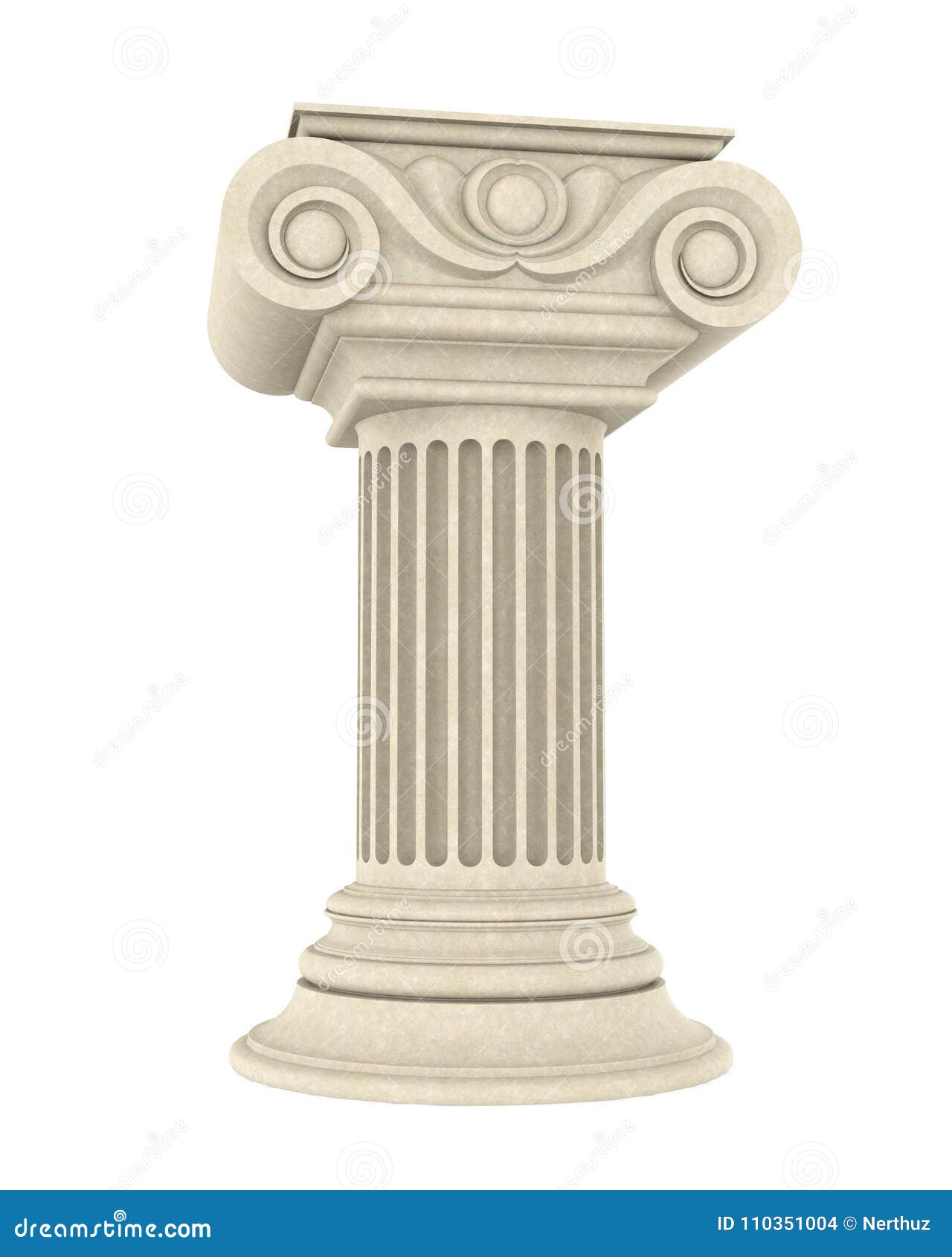 Colonnes Classiques D'isolement Illustration Stock - Illustration du ...