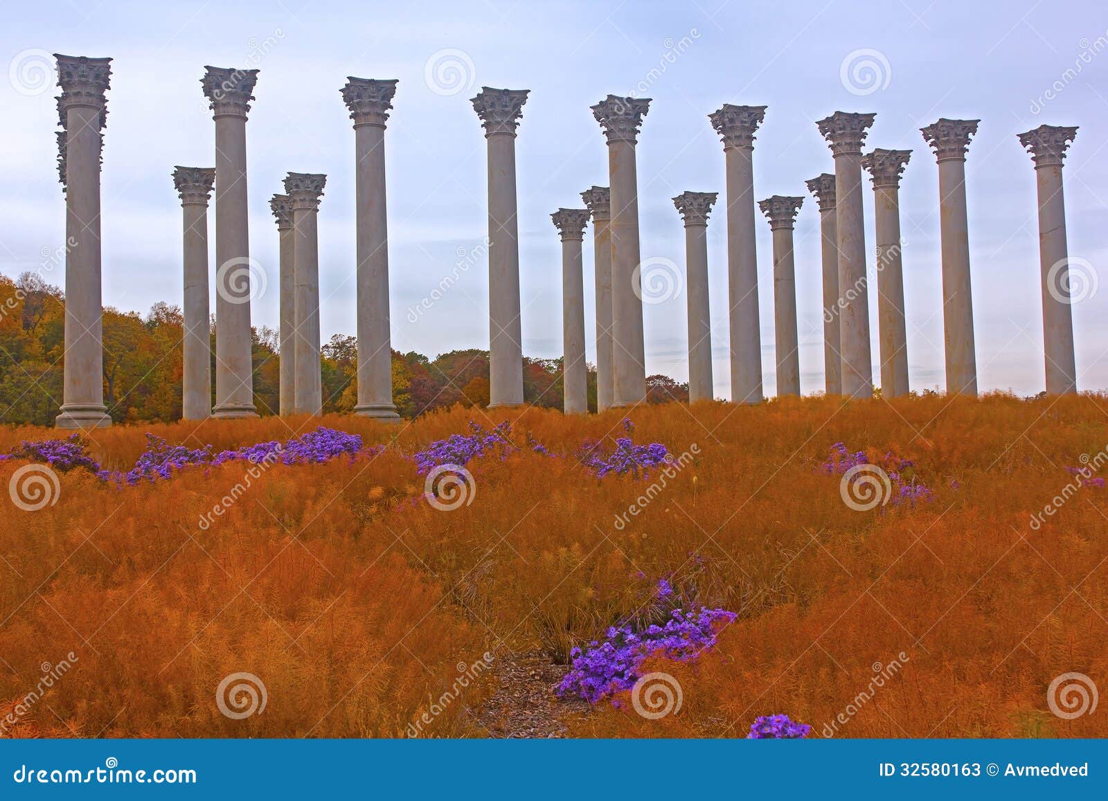 Colonnes De Capitol National Au Coucher Du Soleil. Image stock - Image ...