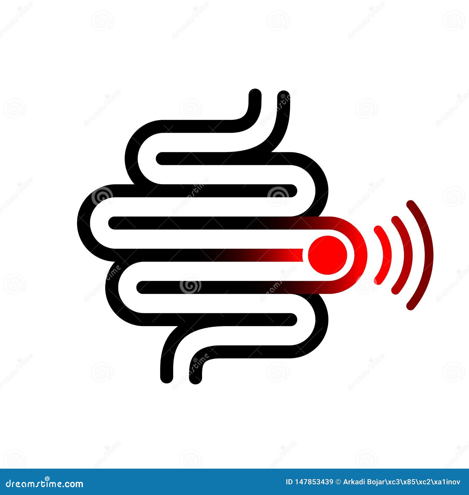 Colonoscopy vector icon stock vector. Illustration of diarrhea - 147853439