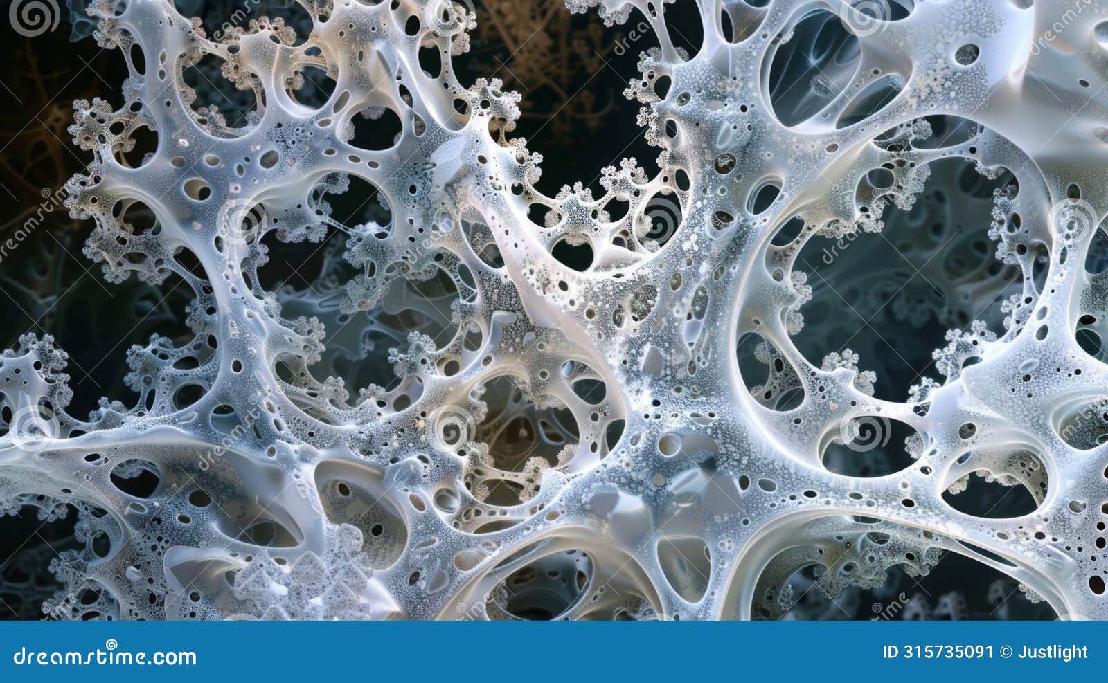 A Colony of Bacteria Arranged in a Fractallike Structure with Repeated ...