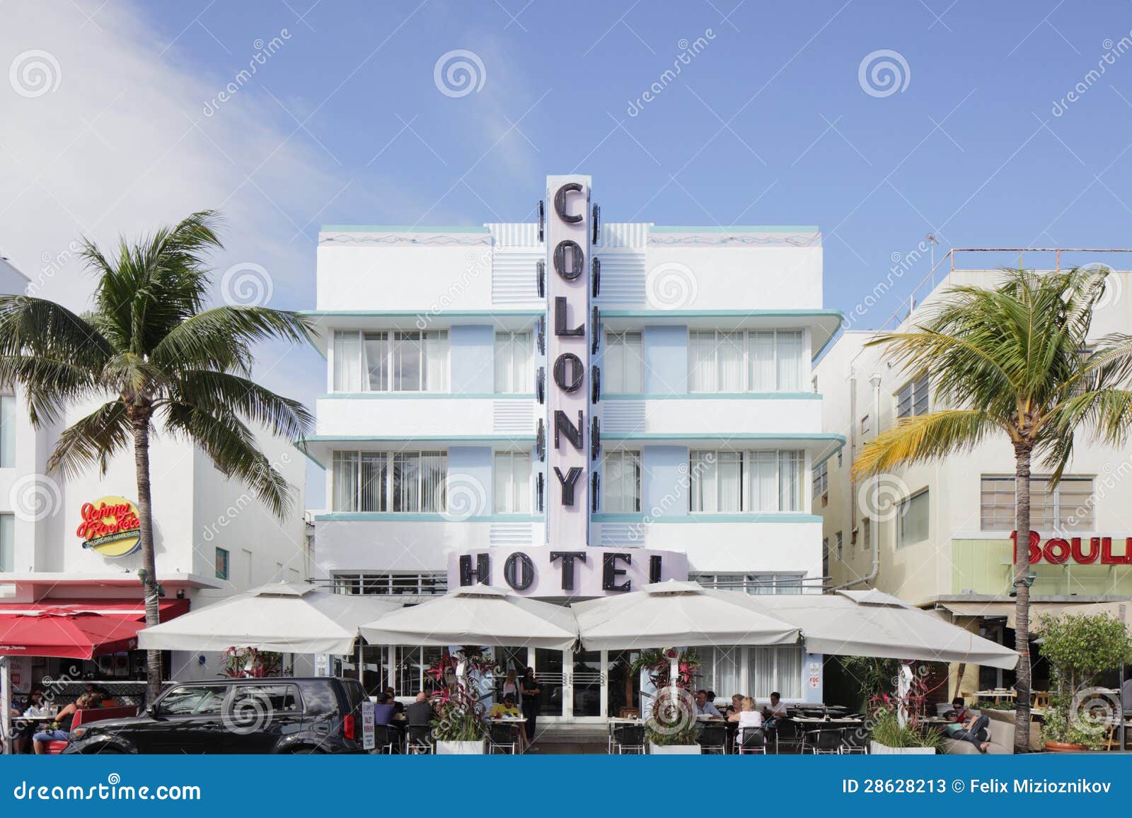 The Colony Hotel Miami Beach Editorial Stock Photo - Image of ...