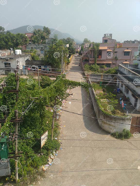 Colony Streets and Landscape Stock Image - Image of streets, transport ...