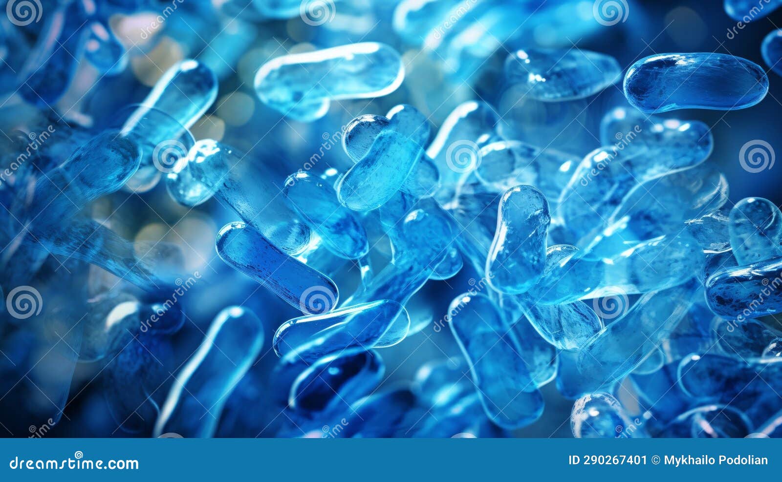 A Colony of Translucent Bacteria AI Generated Stock Illustration ...