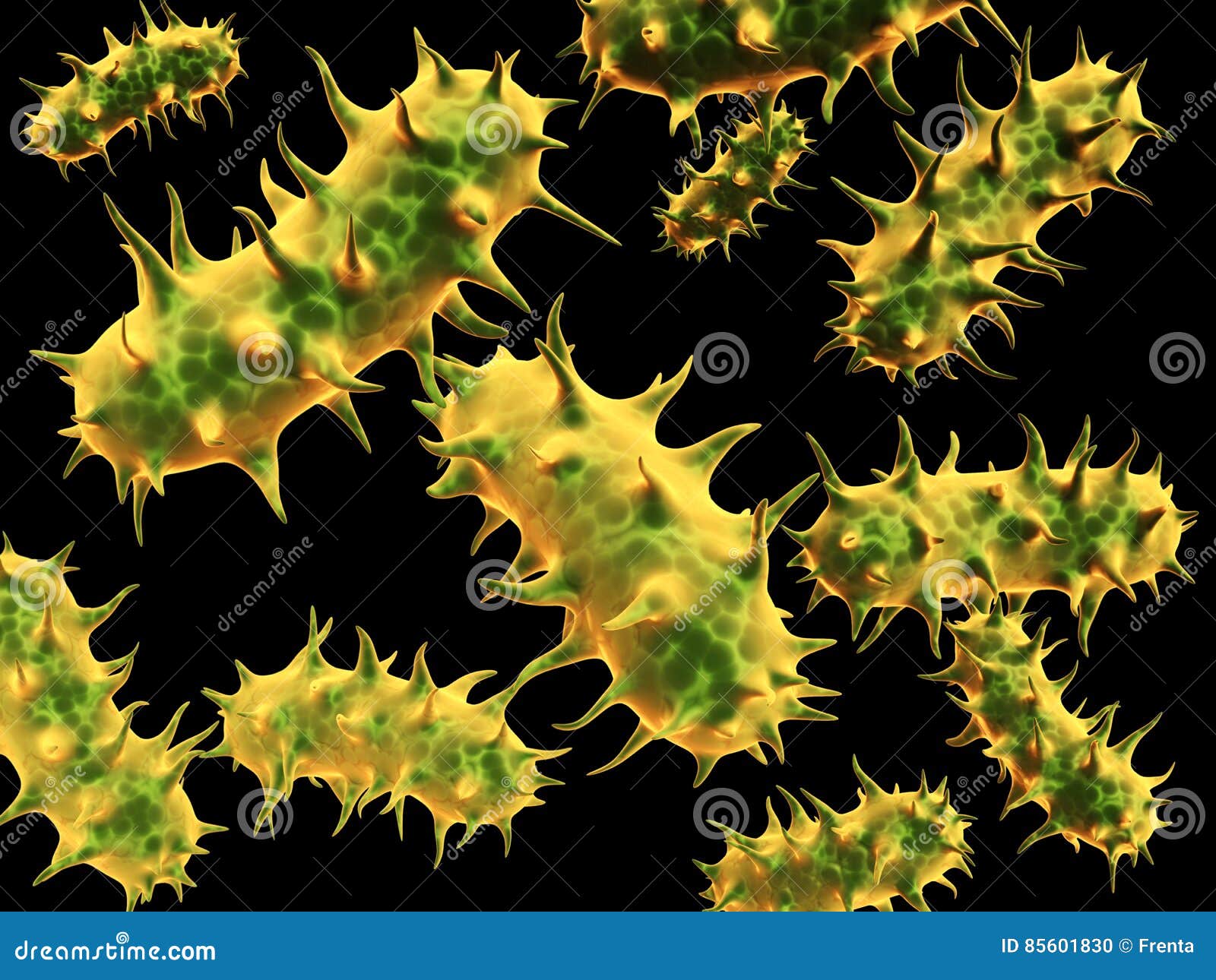 Colony of viruses stock illustration. Illustration of colony - 85601830