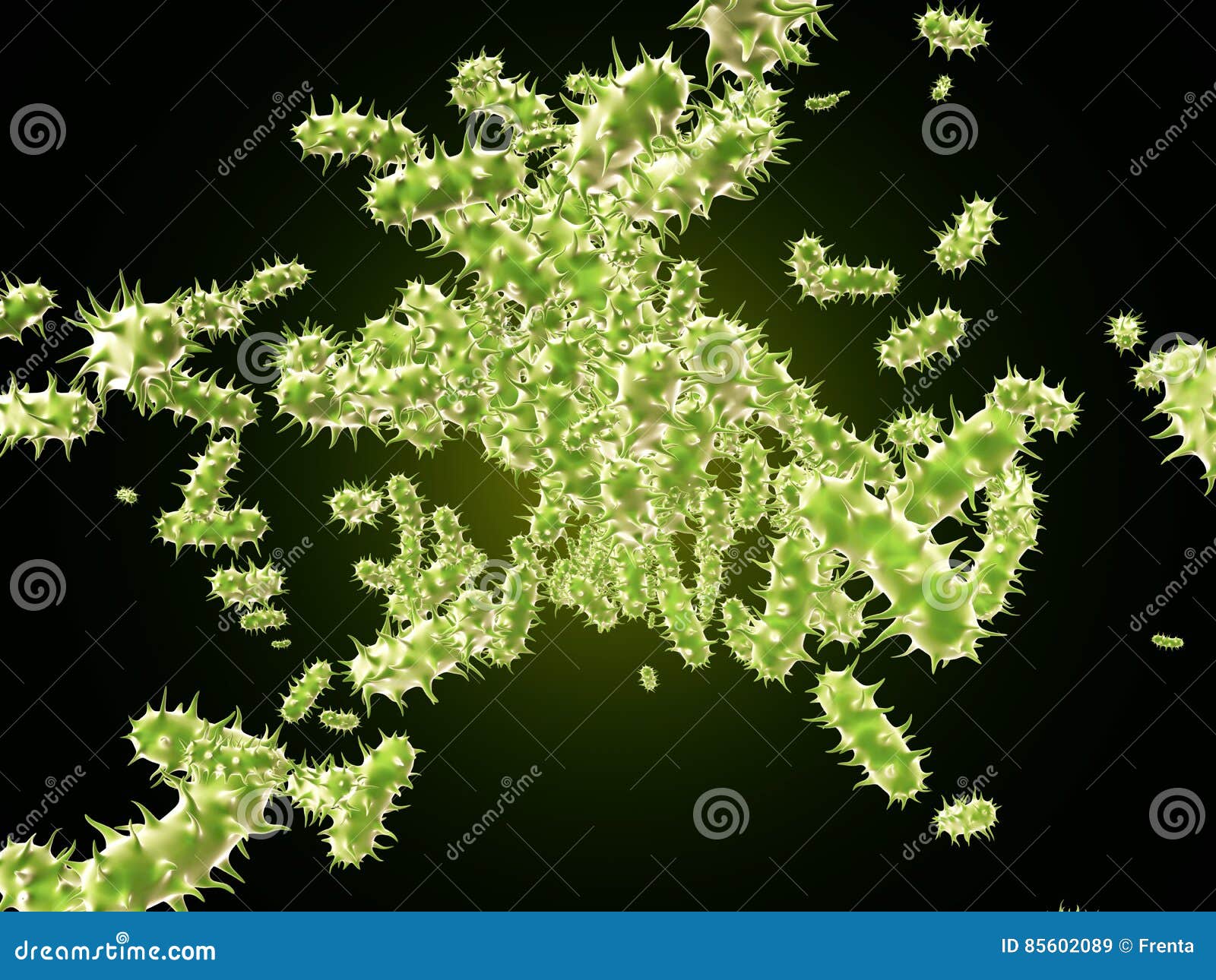 Colony of viruses stock illustration. Illustration of healthcare - 85602089