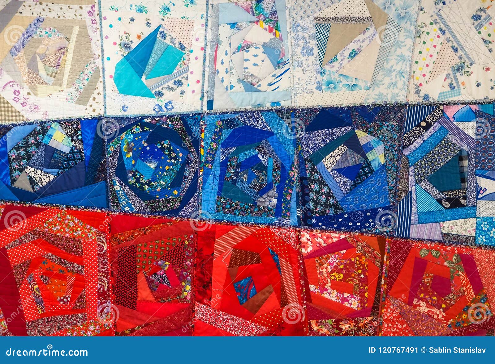 Color Abstract Background. Patchwork Handmade Ornament. Stock Image ...