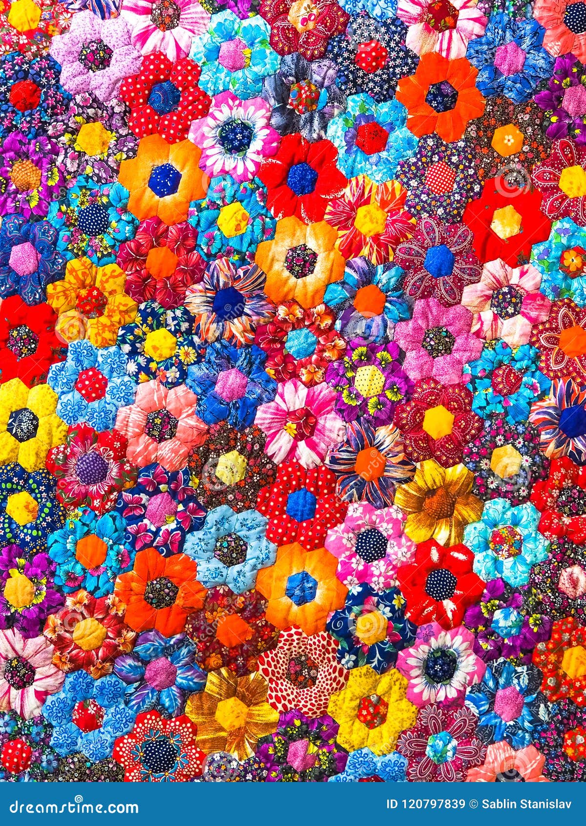 Color Abstract Background of Patchwork Technique. Stock Image - Image ...