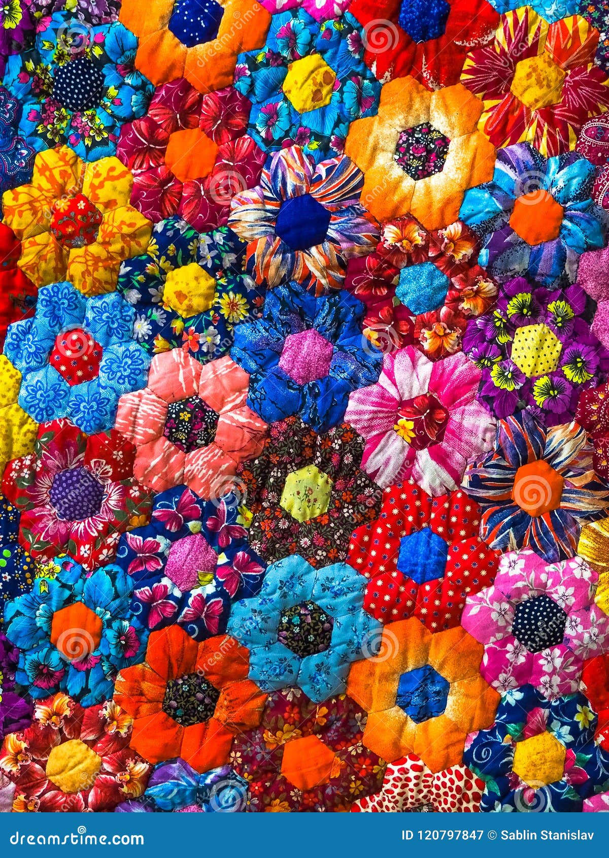 Color Abstract Background of Patchwork Technique. Stock Image - Image ...