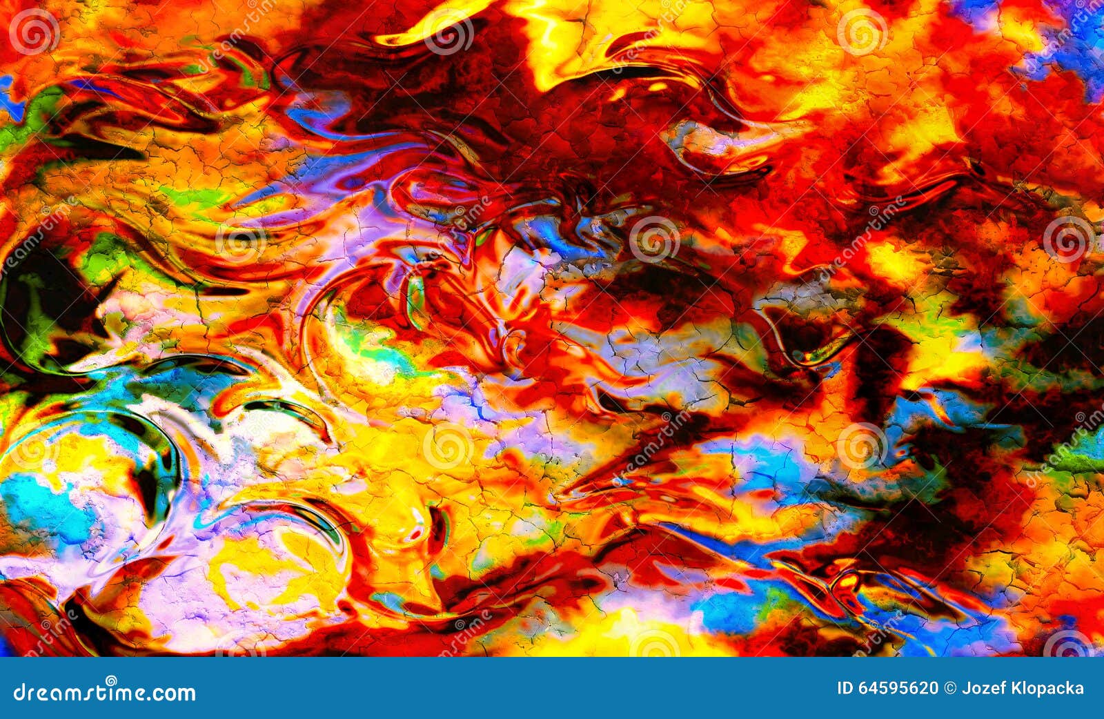Color Abstract Background and Spots with Desert Crackle Stock ...
