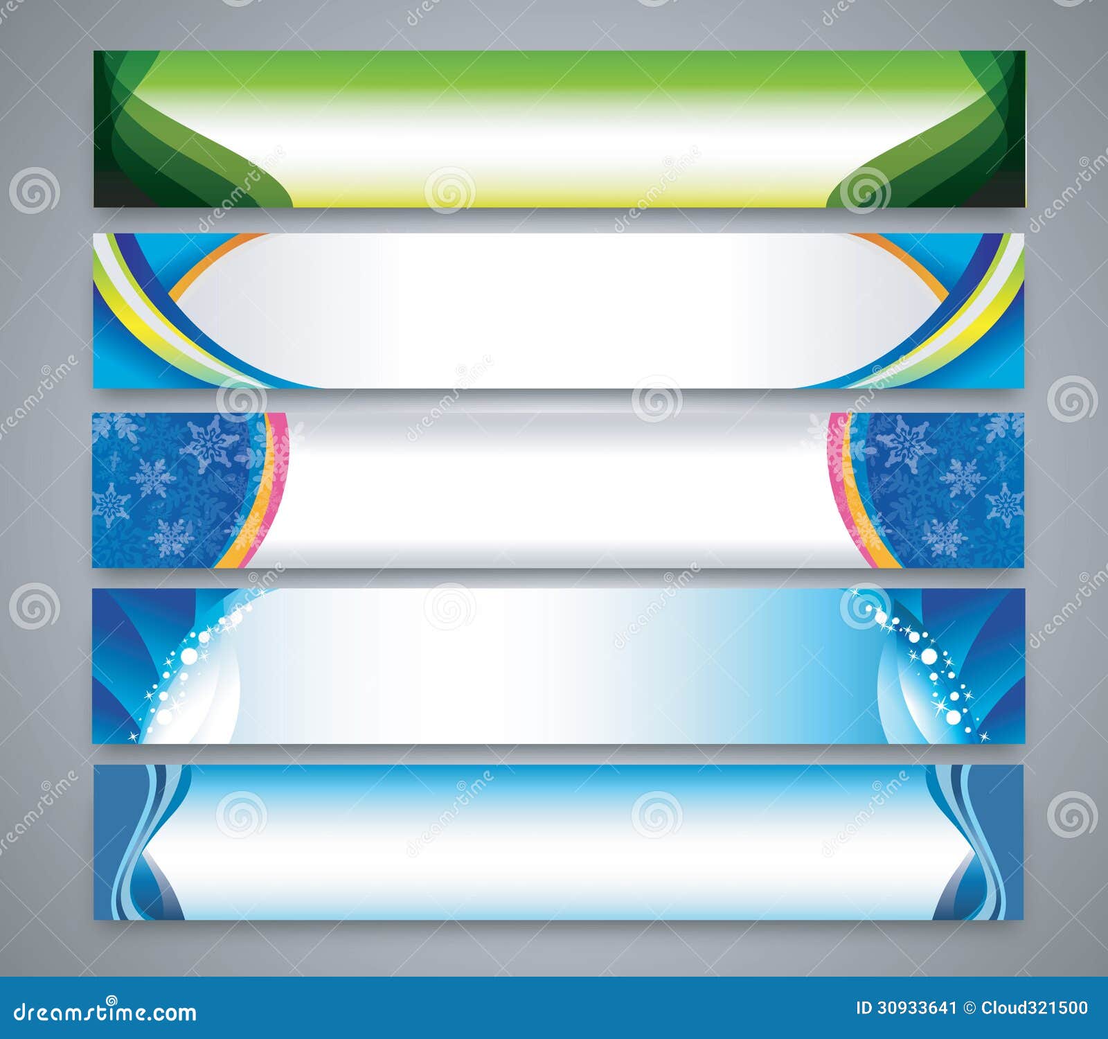 Color abstract banner set stock vector. Illustration of design - 30933641