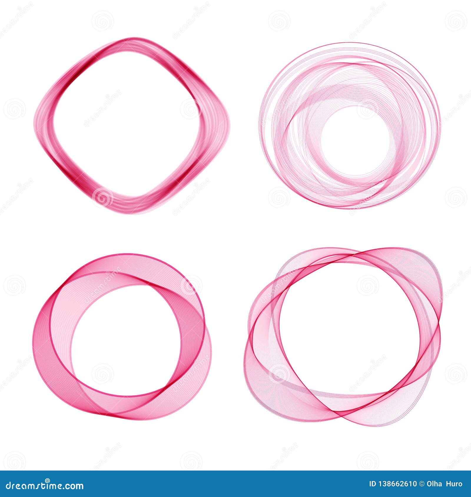 Color Abstract Circles. Loops , Logo Elements Template Stock Vector ...