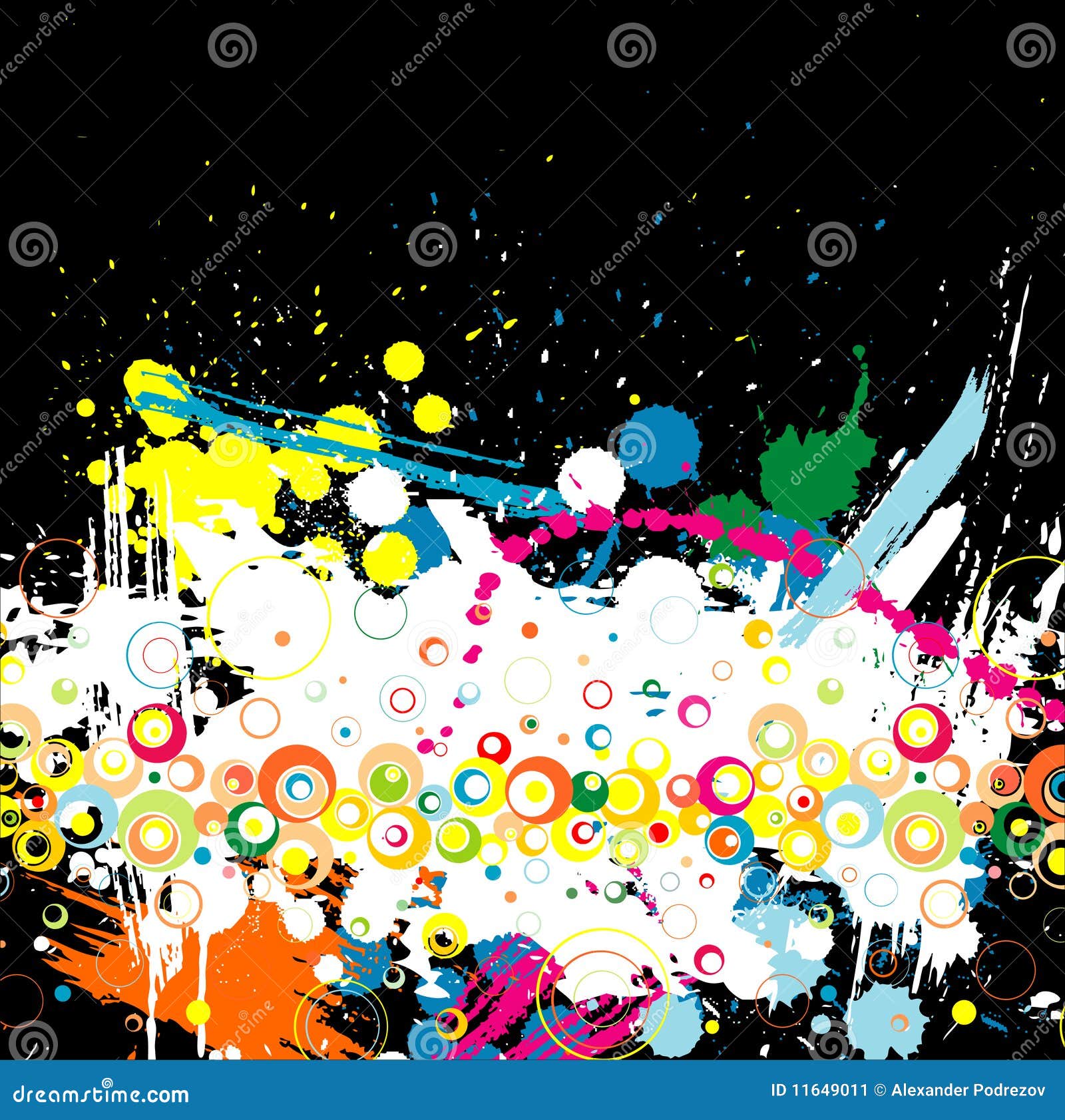 Color Abstract Grunge Illustration. Stock Vector - Illustration of ...
