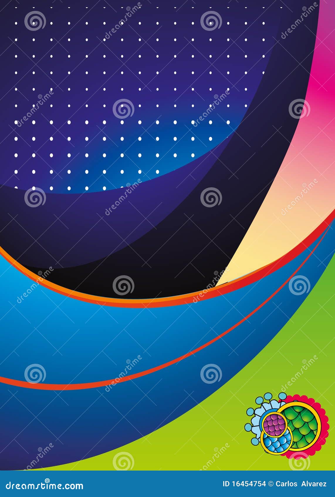 Color Abstract Illustration Background Vector Stock Vector ...