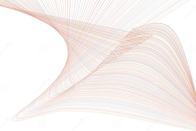 Color Abstract Line And Curve Geometric Pattern Generative Art Background Template Details